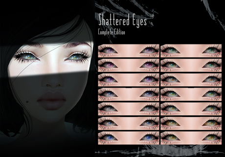 Second Life Marketplace - {D.A} Shattered Eyes - Fatpack