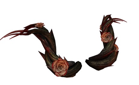 Second Life Marketplace - ::Static:: Bloody Rose Bramble Horns