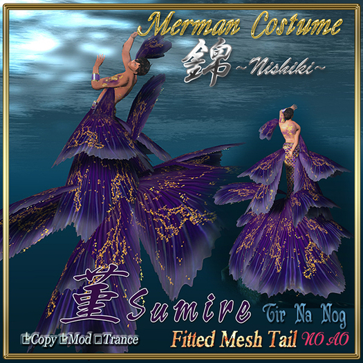 Second Life Marketplace - **TNN**Merman costume Nishiki Sumire