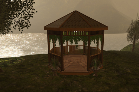 Second Life Marketplace - Elegant Outdoor Gazeebo - Sparkling Lights