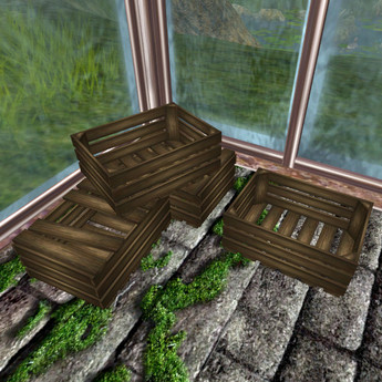 Second Life Marketplace - *** Wooden Vegetable Crates (boxed) - Low ...