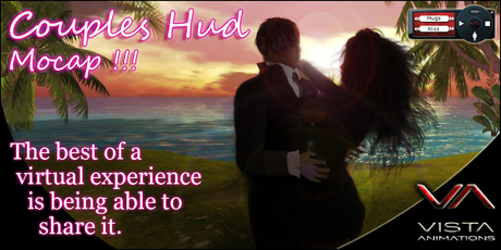 Second Life Marketplace - VISTA ANIMATIONS-MOCAP COUPLES ADDON GASOLINA