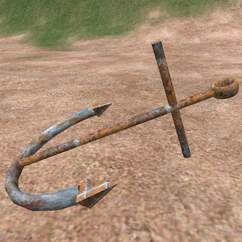 Second Life Marketplace - Rusty Anchor - Resizable, 6 prim