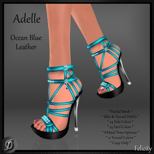 Second Life Marketplace - Shoes - *Felicity* Adelle Stilettos - Ocean ...