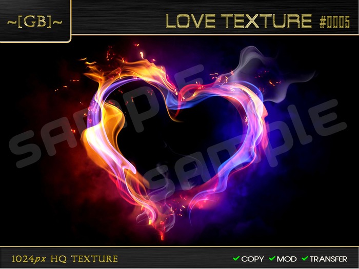 Second Life Marketplace - ~ [GB] Textures HQ ~ 00106 - Love Texture #0005