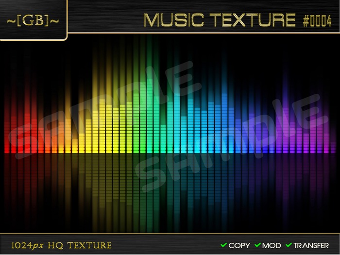 Second Life Marketplace - ~ [GB] Textures HQ ~ 00109 - Music Texture #0004