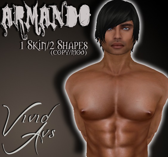 Second Life Marketplace - Armando SHAPE 2 PACK (COPY/MOD) - Vivid Avs