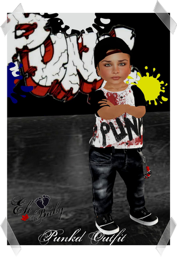 Second Life Marketplace - EH Baby ~ Punk'd Outfit B