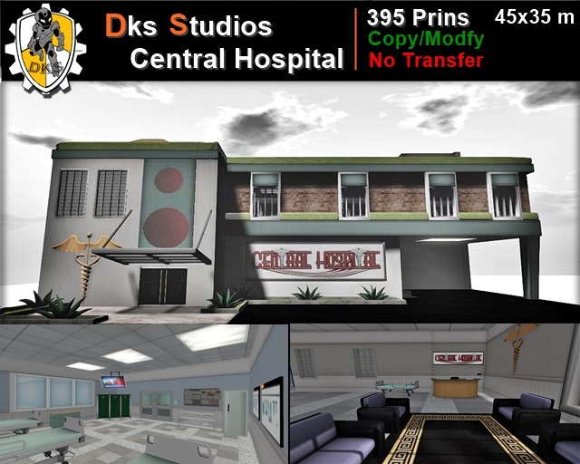 Second Life Marketplace - Dks Studios Central Hospital V1.3