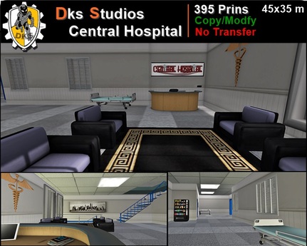 Second Life Marketplace - Dks Studios Central Hospital V1.3