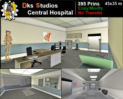 Second Life Marketplace - Dks Studios Central Hospital V1.3