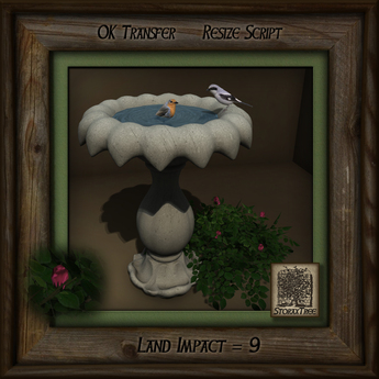 Second Life Marketplace - Avian Treasures - Bird Bath Ac