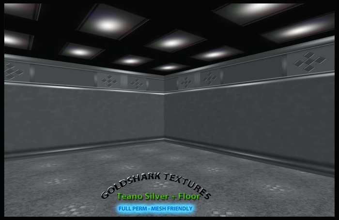 Second Life Marketplace - full perm seamless texture TEANO SILVER + FLOOR