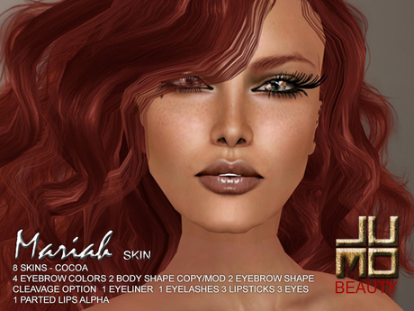 Second Life Marketplace - .:JUMO:. Mariah Skin Cocoa
