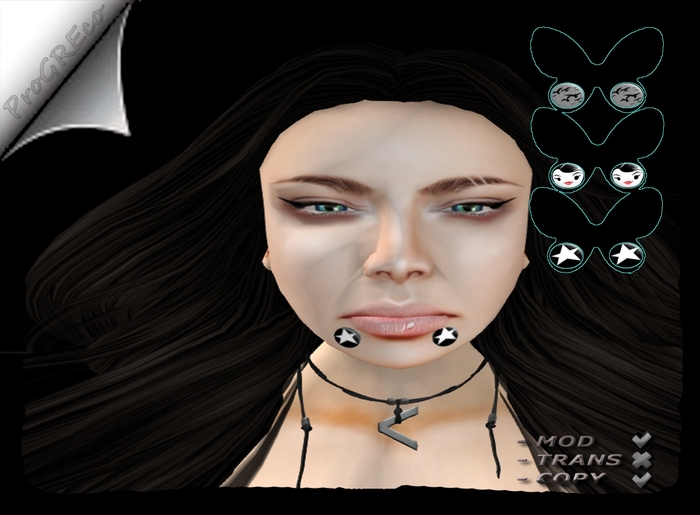 Second Life Marketplace - [ProGREco] Piercing Pack [23] (Face) Light Silver