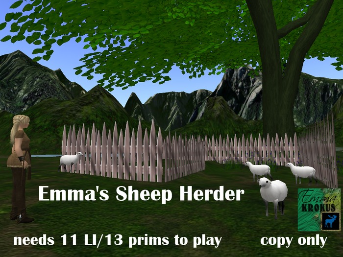 Second Life Marketplace - Emma's Sheep Herder - Game or Chore