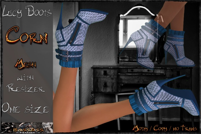 Second Life Marketplace - ..::BassAss::.. -Lucy Boots "Corn"