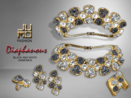 Second Life Marketplace - .:JUMO:. Diaphanous Jewelry Diamond BW