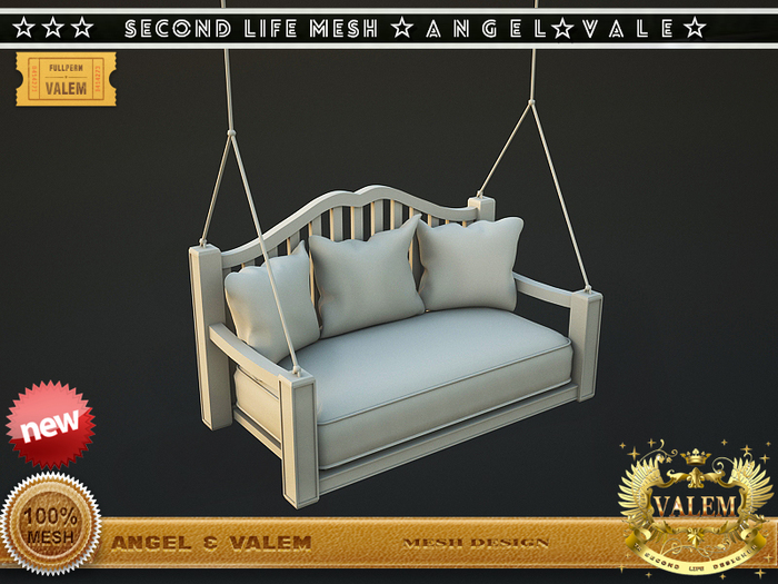 Second Life Marketplace - .::VALEM::. [ PROMO ] Full Perm Mesh Great Swing