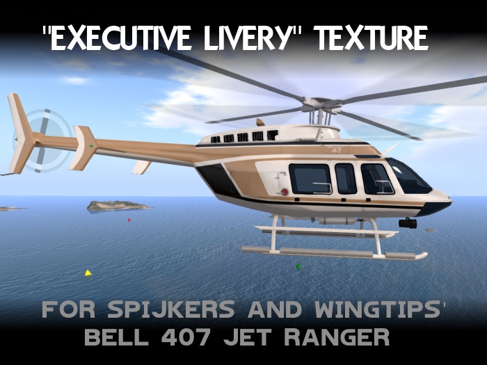 Second Life Marketplace - S&W Bell 407 Jet Ranger 'Executive Livery ...