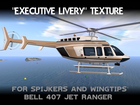 Second Life Marketplace - S&W Bell 407 Jet Ranger 'Executive Livery ...