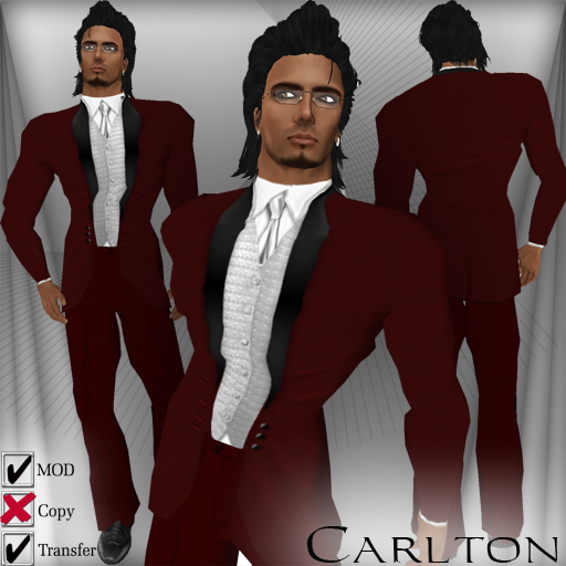 Second Life Marketplace - !Rebel Hope Designs - Carlton Tuxedo Wine