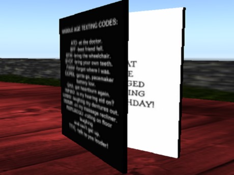 Second Life Marketplace - Middle Aged Birthday Card