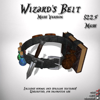 Second Life Marketplace - Wizard's Belt (Mesh Version)
