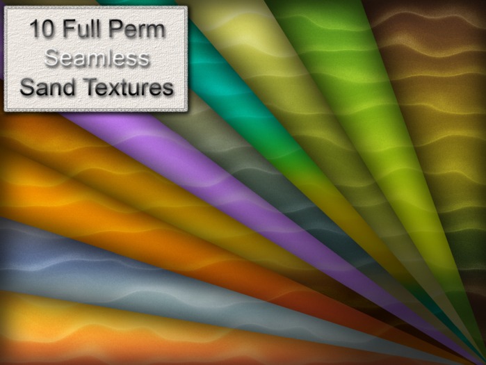 Second Life Marketplace - 10 FULL PERM Sand Dunes Textures