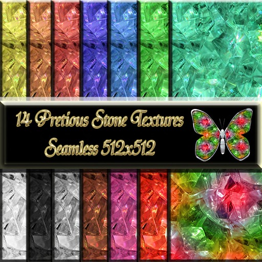 Second Life Marketplace - 14 Jewel Pretious Stone Textures Seamless 512x512