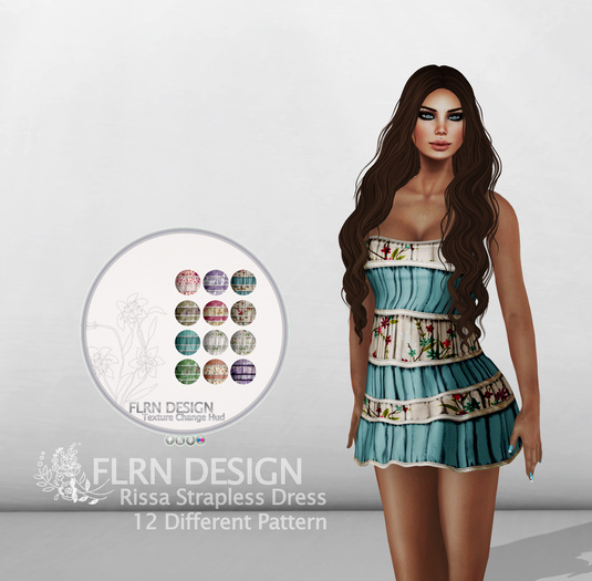 Second Life Marketplace Rissa Strapless Dress