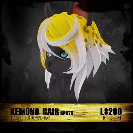 Second Life Marketplace - STARVE: Kemono Hair - Spots Pack