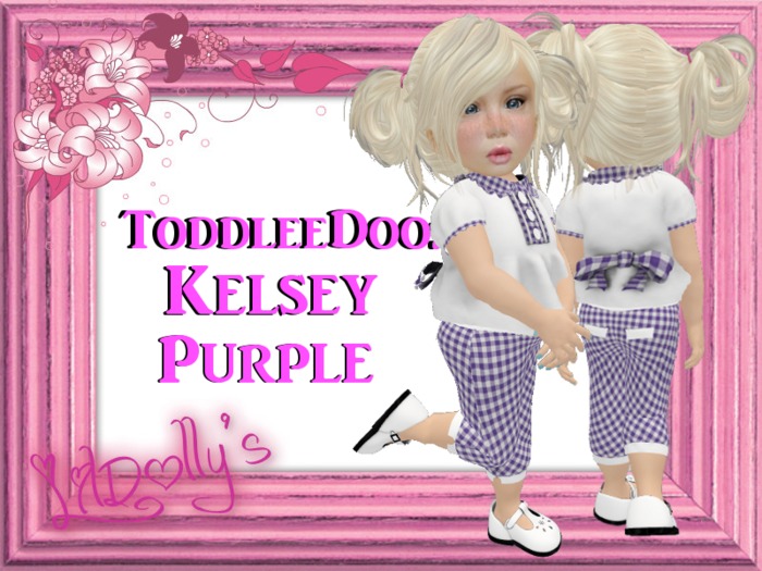 Second Life Marketplace - 99 *LilDolly's* TD Kelsey Purple Capri Outfit
