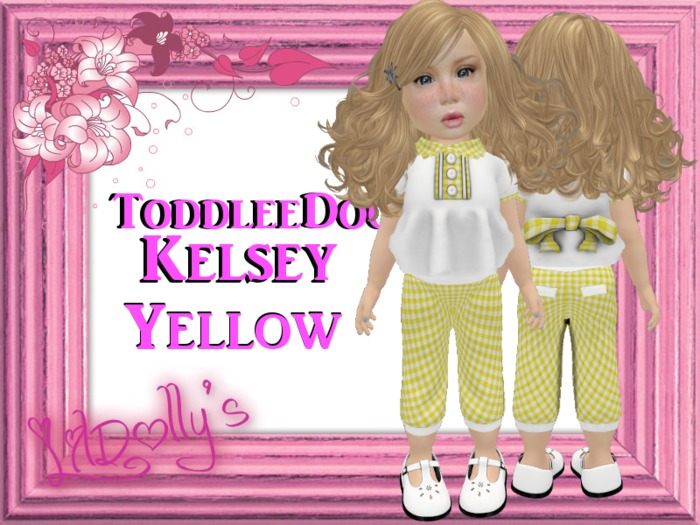 Second Life Marketplace - 99 *LilDolly's* TD Kelsey Yellow Capri Outfit