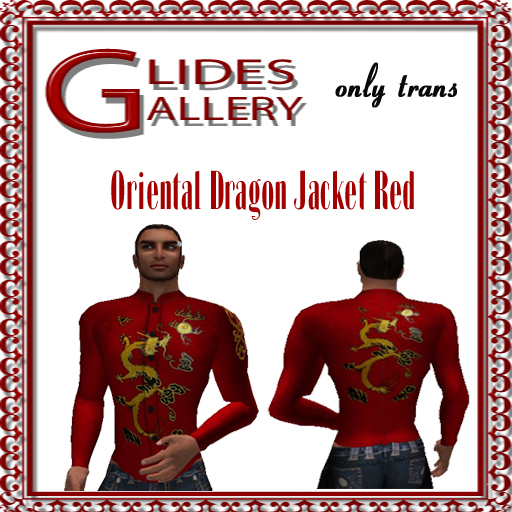Second Life Marketplace - oriental dragon jacket red
