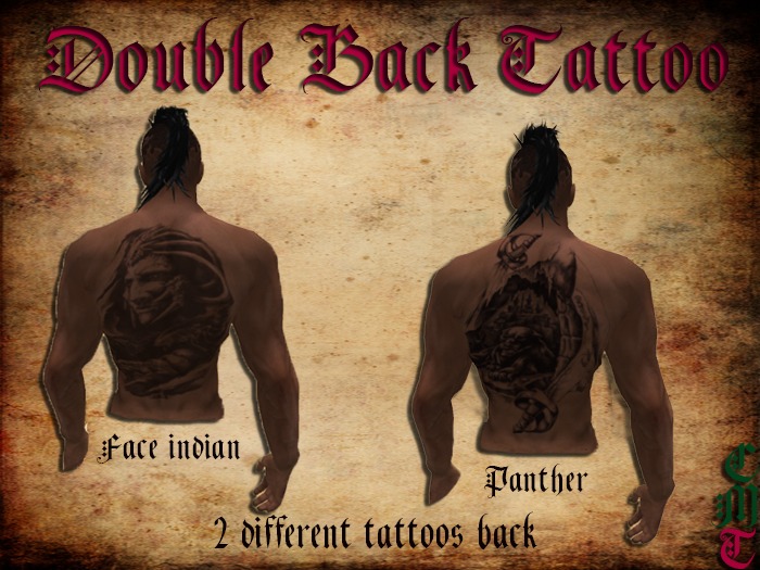 Second Life Marketplace - double back tattoo