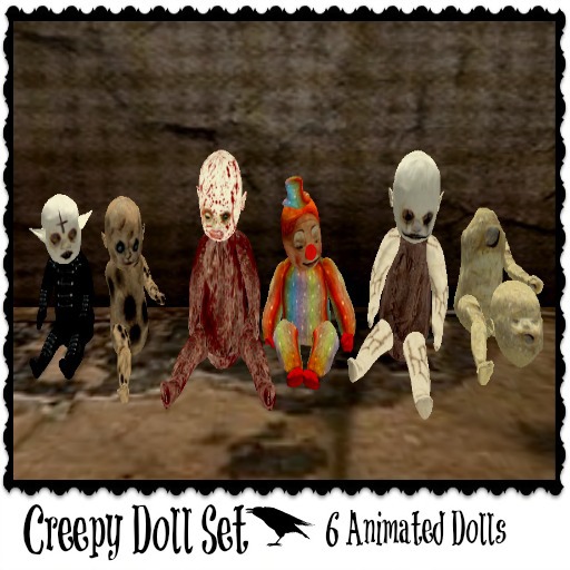 Second Life Marketplace - Creepy Doll Set Marketplace