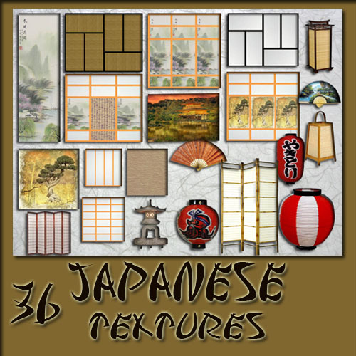 Second Life Marketplace - 36 japanese textures