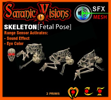Second Life Marketplace - Skeleton Fetal Pose