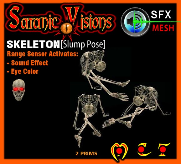 Second Life Marketplace - Skeleton Slump Pose