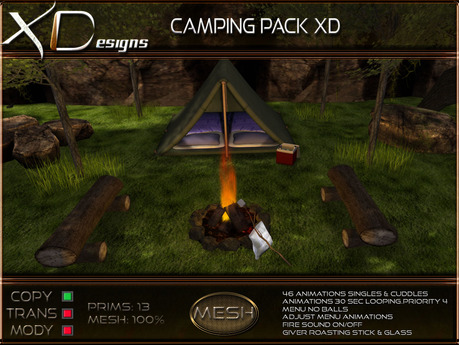 Second Life Marketplace - PROMO! Camping pack XD (BOX)