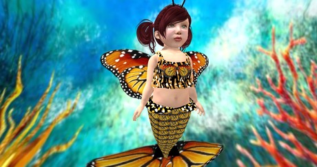Second Life Marketplace - ZMD - Monarch mermaid - TD Baby