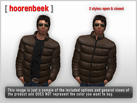 Second Life Marketplace - Mesh Down Jacket - Winter Jacket - Ivory