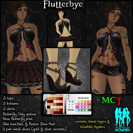 Second Life Marketplace - ~tc~ Flutterbye - Grey