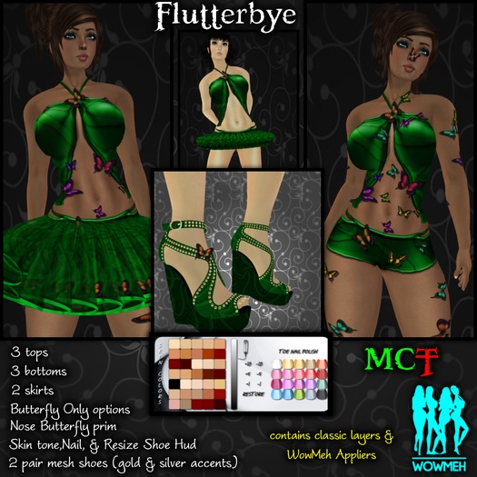 Second Life Marketplace - ~tc~ Flutterbye - Green