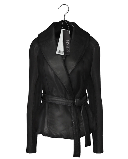 Second Life Marketplace - Rowne.Xia Leather Jacket - Onyx