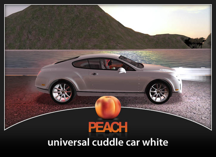 Second Life Marketplace - Peach universal cuddle car white