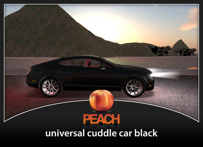 Second Life Marketplace - Peach universal cuddle car black