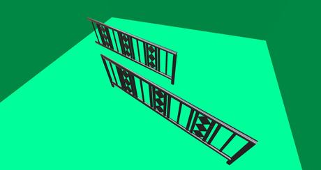 Second Life Marketplace - Decorative Railing D (1 prim) - 2 maps - FULL ...