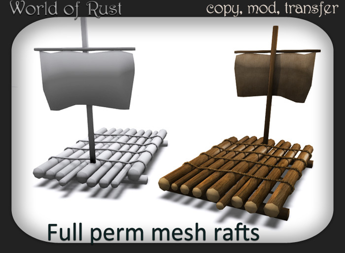 Second Life Marketplace - FULL PERM MESH RAFTS